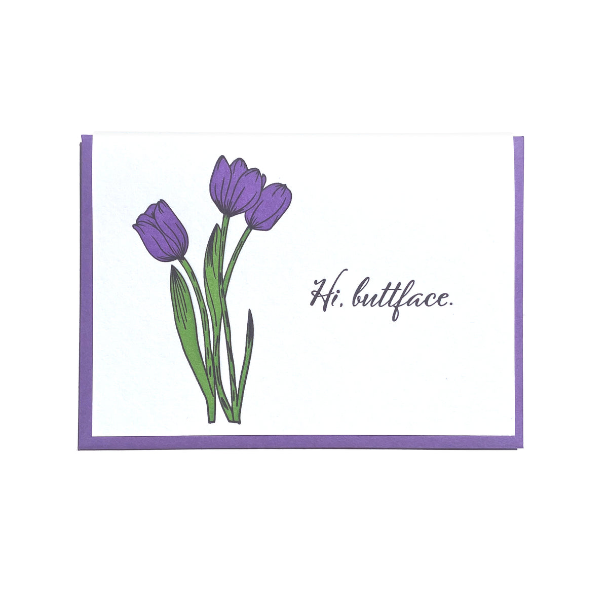Buttface Flower Greeting Card – LadyPilotLetterpress